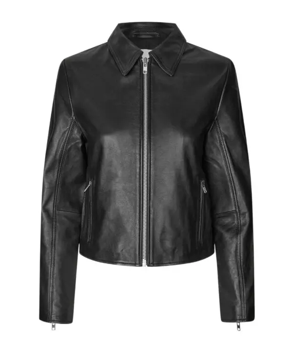 SAMSOE SAMSOE Sashiloh Zip Leather Jacket
