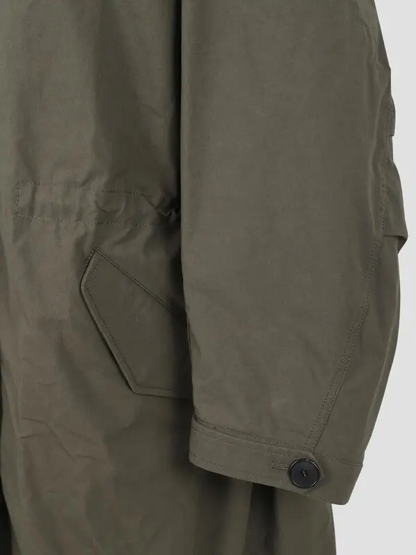 Givenchy Logo Printed Parka - Khaki