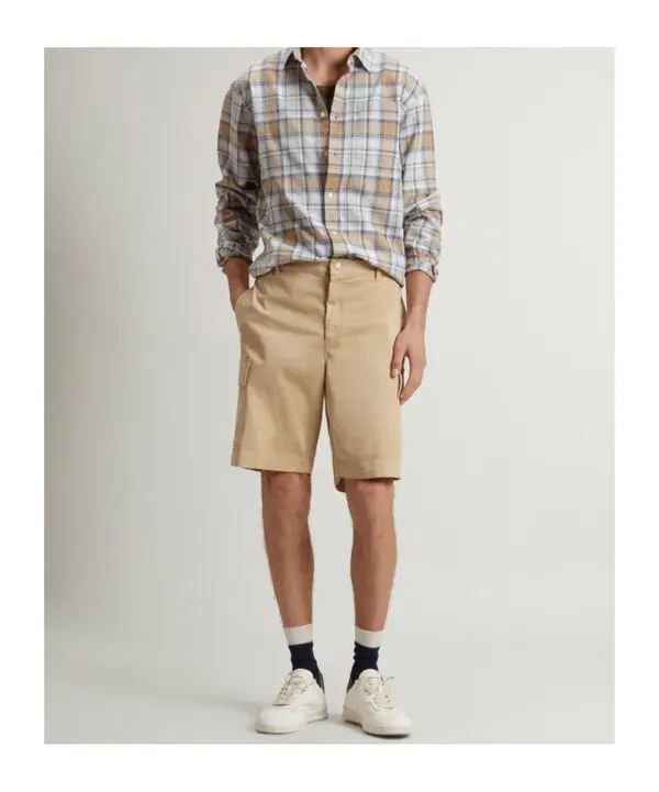 Woolrich Garment-dyed Twill Cargo Shorts - Travertine