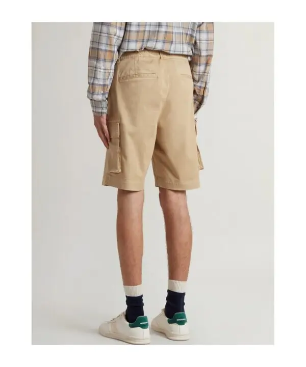 Woolrich Garment-dyed Twill Cargo Shorts - Travertine