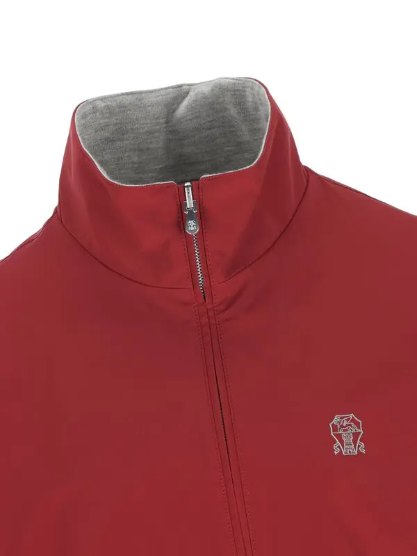 Brunello Cucinelli Reversible Embroidered Jacket - Red