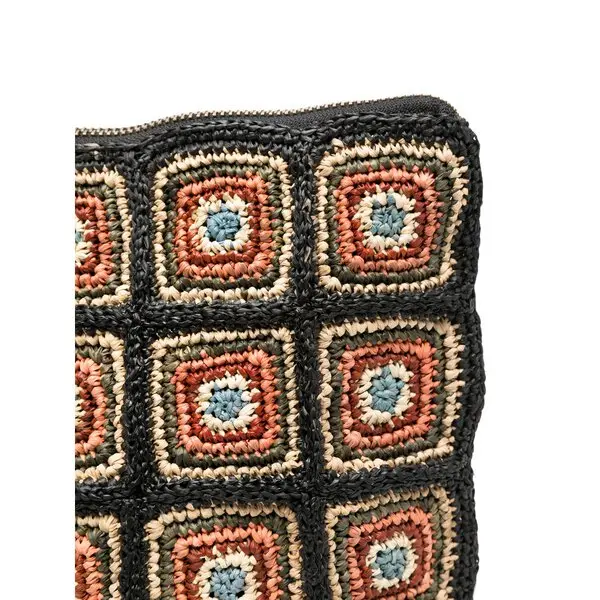 IBELIV Patterned Woven Clutch Bag