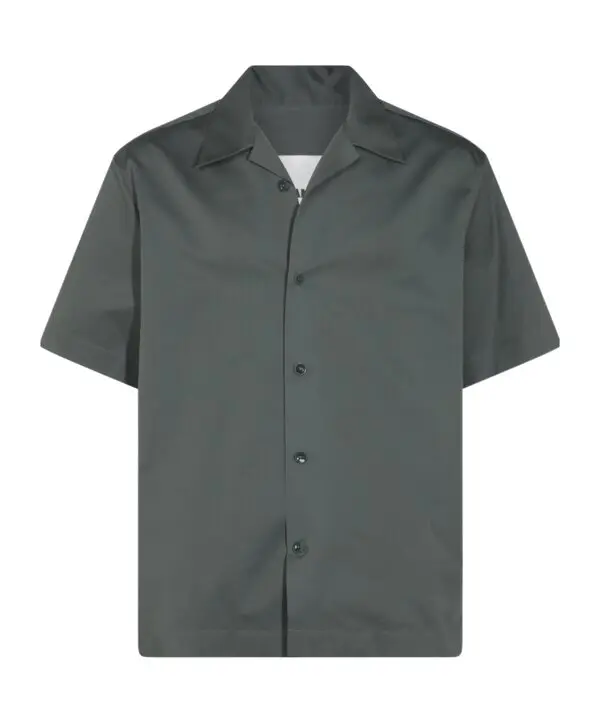 JIL SANDER Satin Shirt - Grey