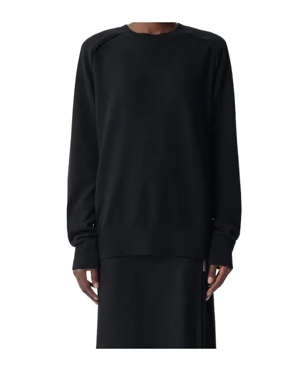ANN DEMEULEMEESTER Crew-neck Sweatshirt With Raglan Sleeves