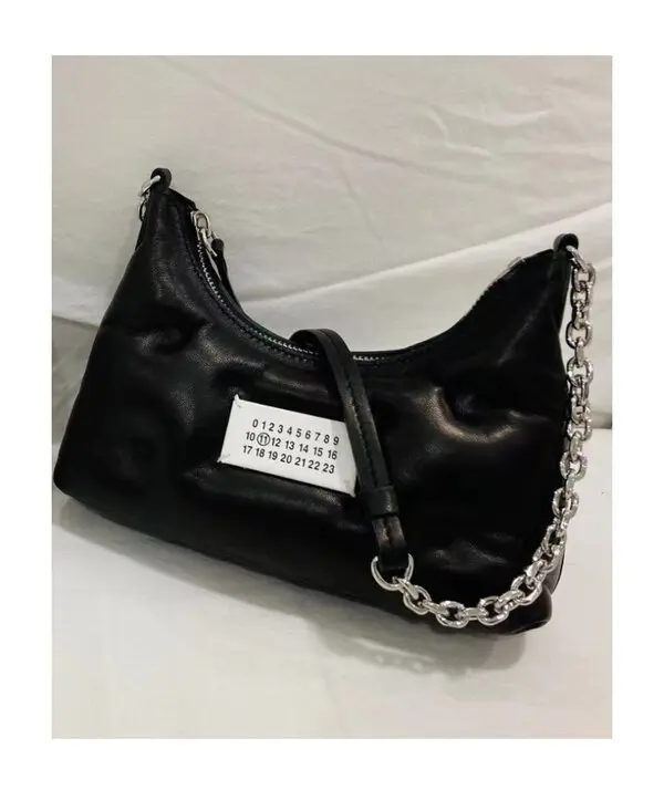 MAISON MARGIELA Micro Glam Slam Zipped Shoulder Bag - Black