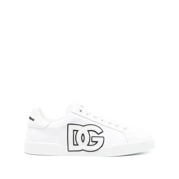 Dolce & Gabbana Portofino Lace-up Sneakers - White