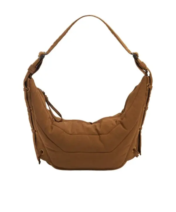 LEMAIRE Small Soft Game Nylon Bag - Brown