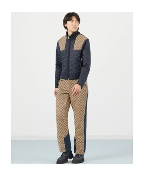 Gucci Gg Canvas Straight Leg Trousers