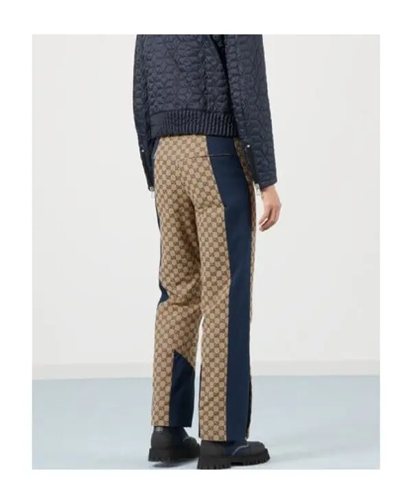 Gucci Gg Canvas Straight Leg Trousers