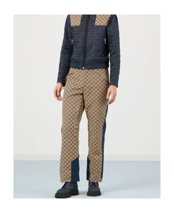 Gucci Gg Canvas Straight Leg Trousers