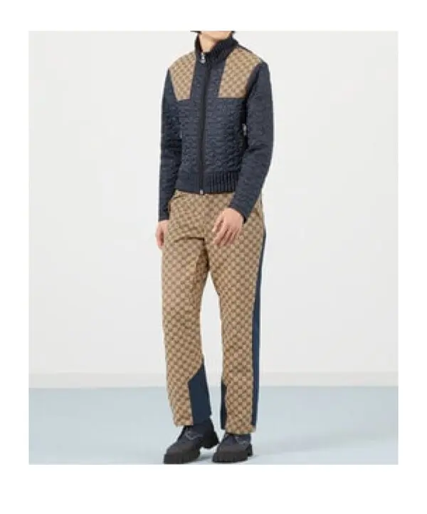 Gucci Gg Canvas Straight Leg Trousers