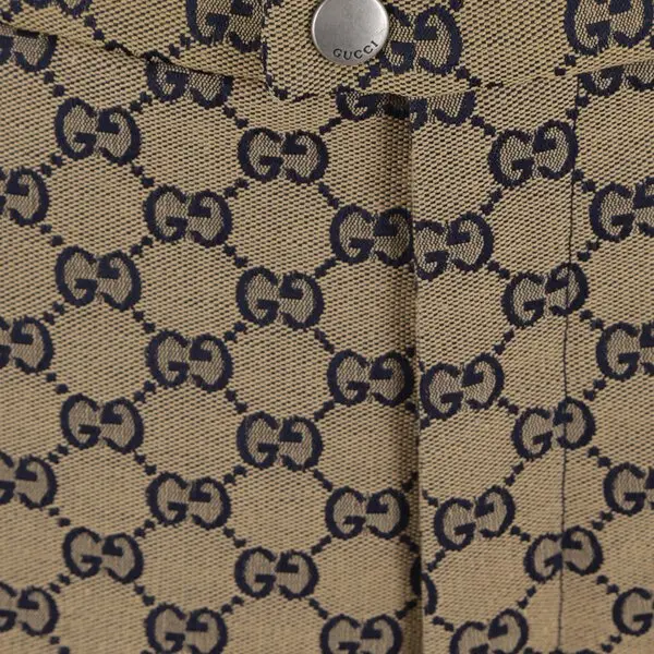 Gucci Gg Canvas Straight Leg Trousers