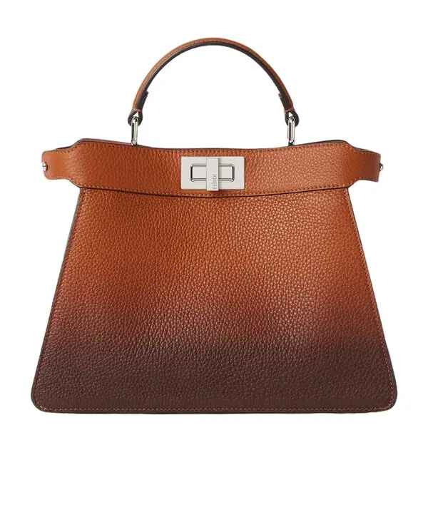 Fendi Peekaboo Iseeu Small Tote Bag - Brown Gradient