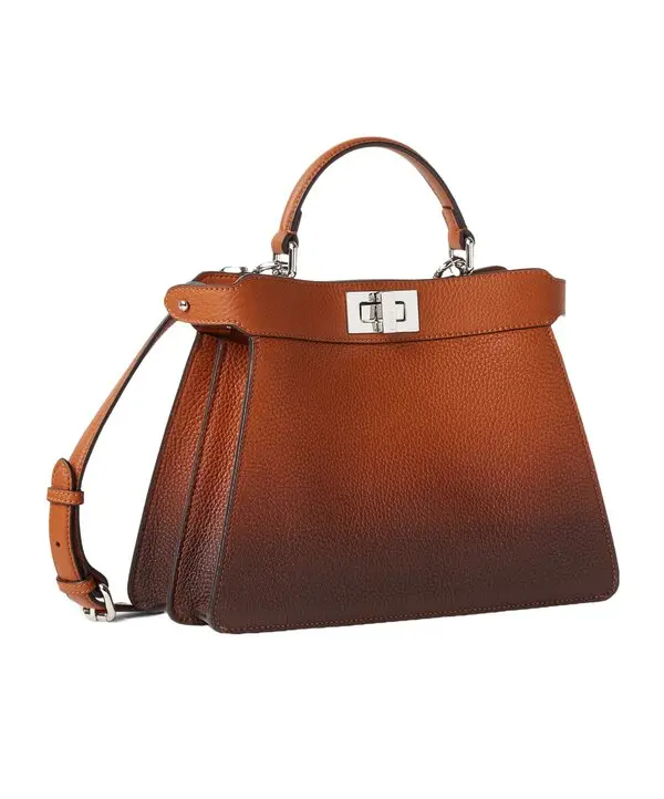 Fendi Peekaboo Iseeu Small Tote Bag - Brown Gradient