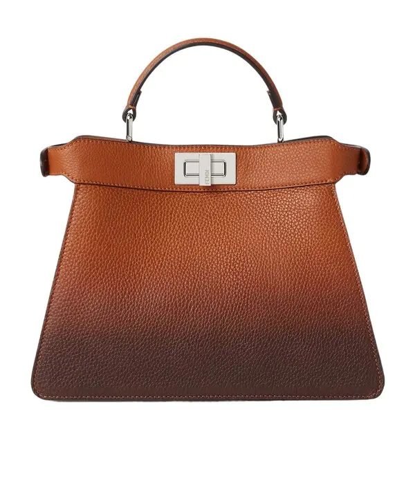 Fendi Peekaboo Iseeu Small Tote Bag - Brown Gradient