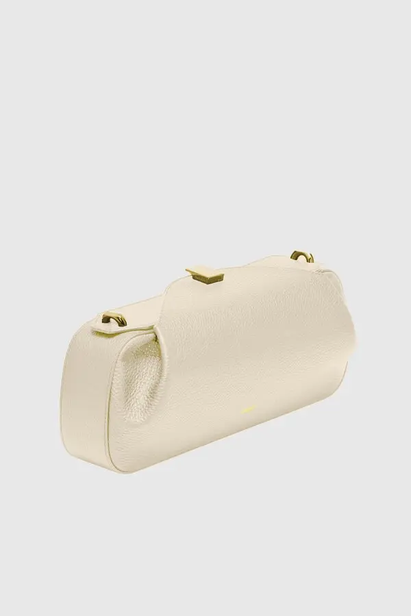 Yuzefi Oyster Chain-detail Grained Leather Tote Bag - Nude
