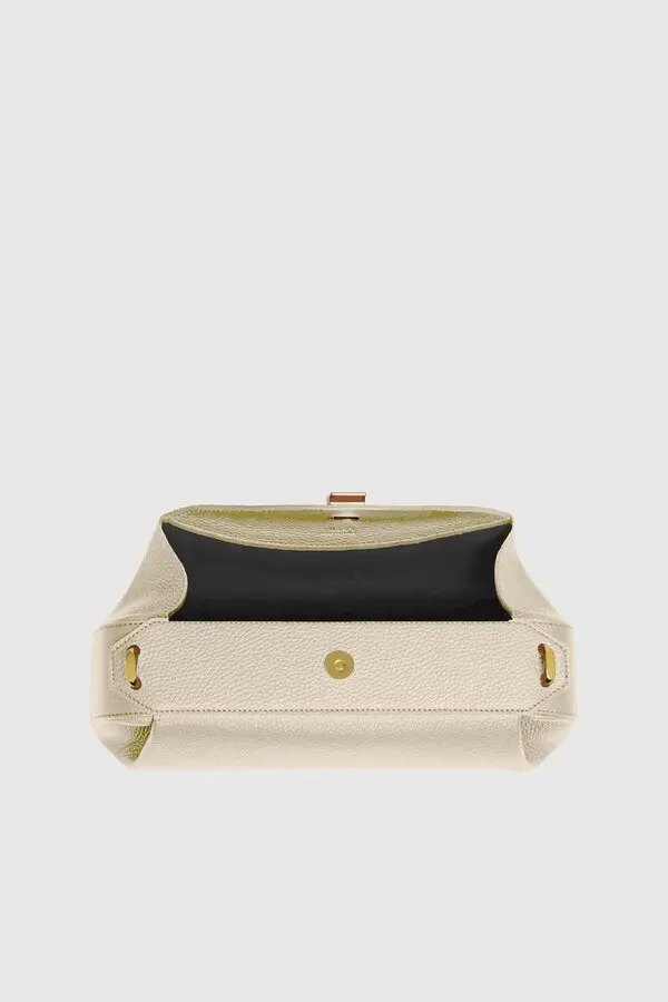 Yuzefi Oyster Chain-detail Grained Leather Tote Bag - Nude