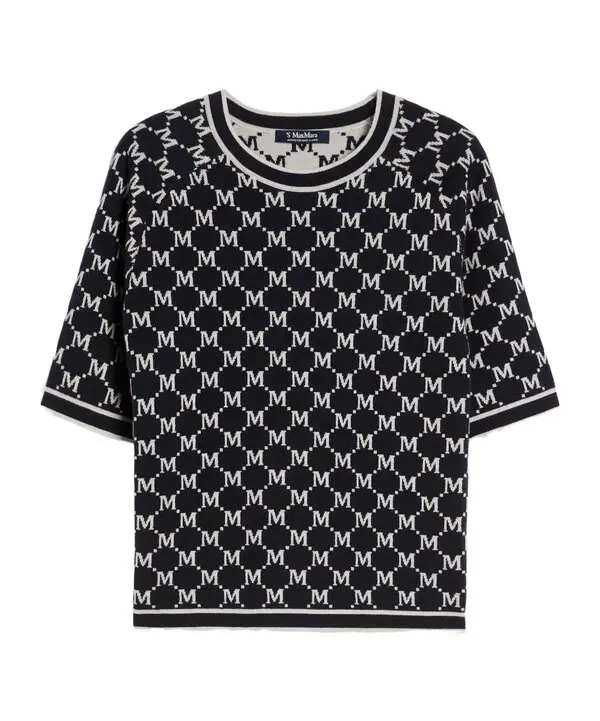 Max Mara Jacquard Wool And Cashmere Sweater