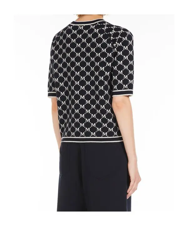 Max Mara Jacquard Wool And Cashmere Sweater
