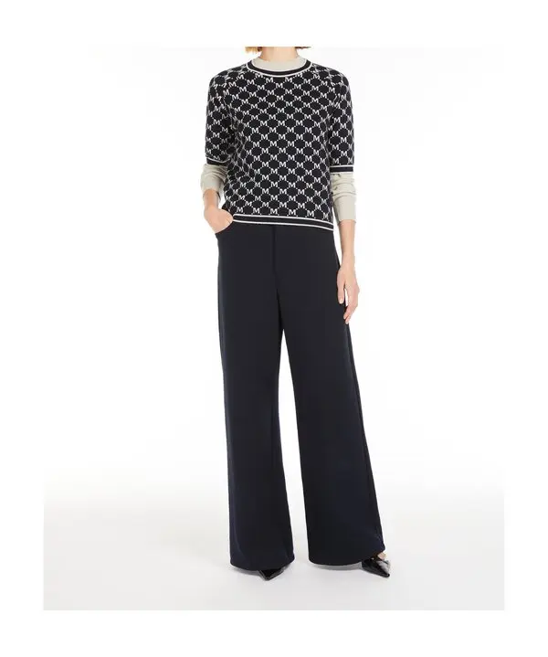 Max Mara Jacquard Wool And Cashmere Sweater