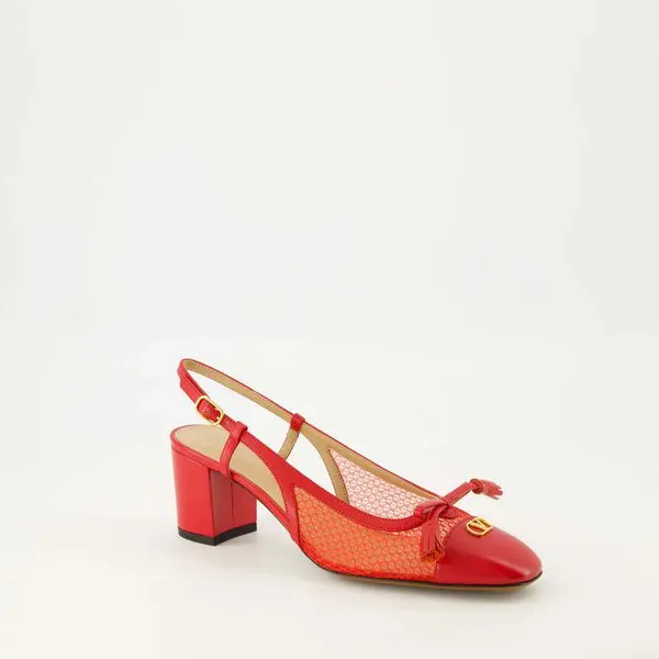 Valentino Garavani Slingback Pumps With Bow Embellishment