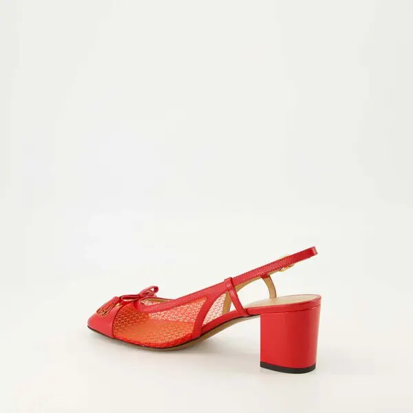 Valentino Garavani Slingback Pumps With Bow Embellishment