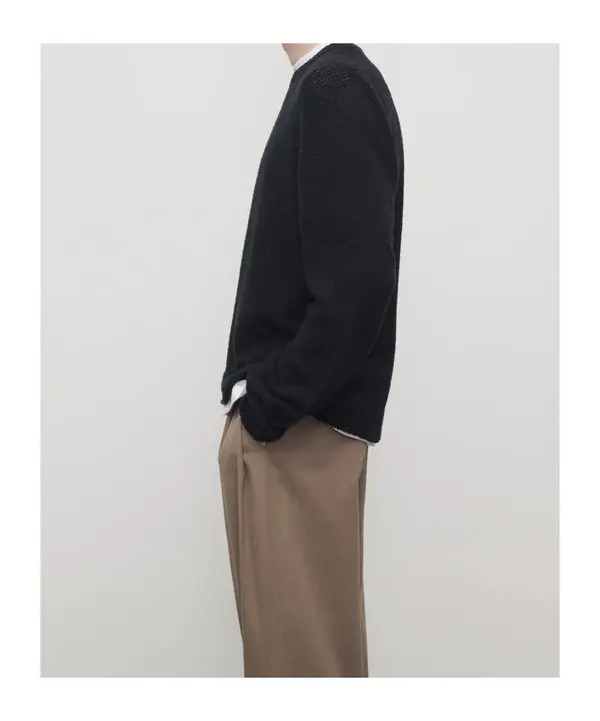 THE ROW Laing Textured Silk Crewneck Sweater
