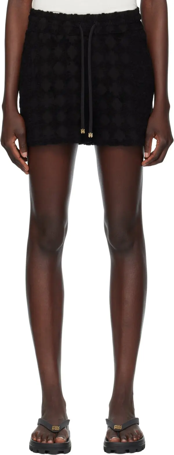 Amiri Ma Quad Toweling Shorts - Black