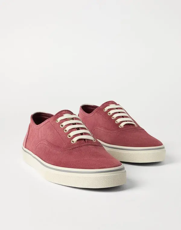 Brunello Cucinelli Logo Patch Sneakers - Red