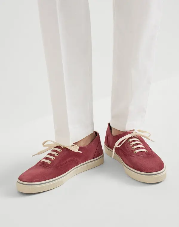 Brunello Cucinelli Logo Patch Sneakers - Red