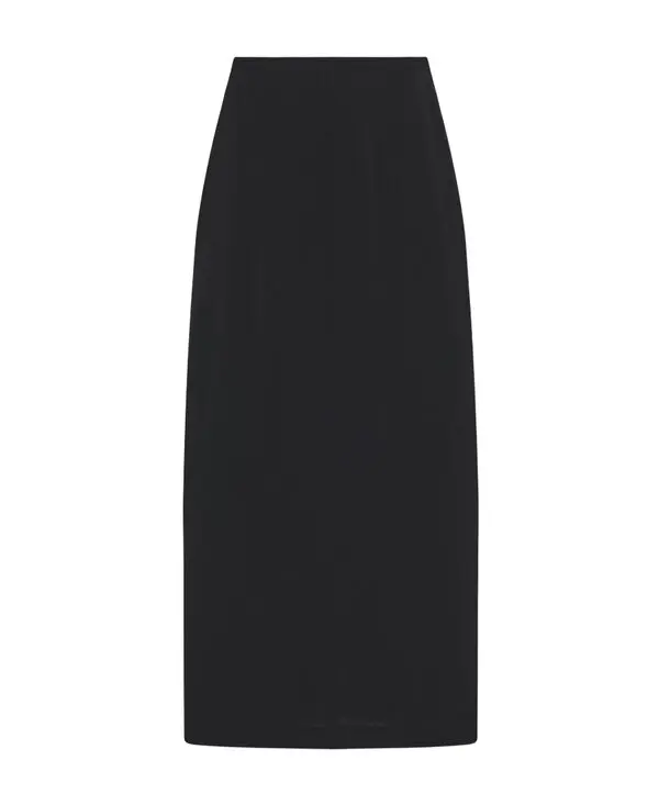 THE ROW Matias Midi Skirt - Black