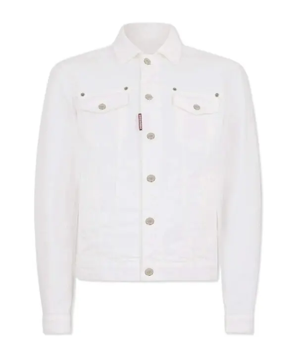 Dsquared2 Buttoned Denim Trucker Jacket