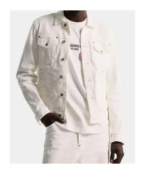 Dsquared2 Buttoned Denim Trucker Jacket