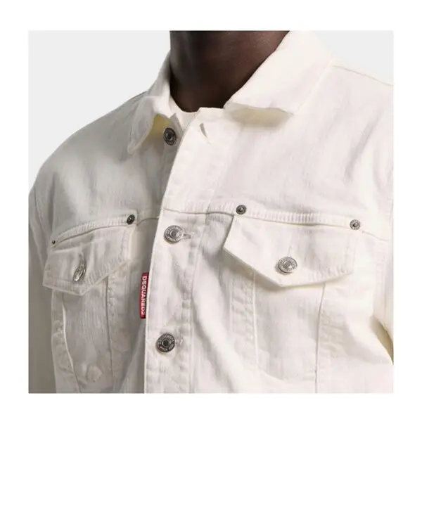 Dsquared2 Buttoned Denim Trucker Jacket