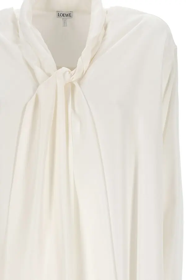 Loewe Anagram Embellished Silk Blouse