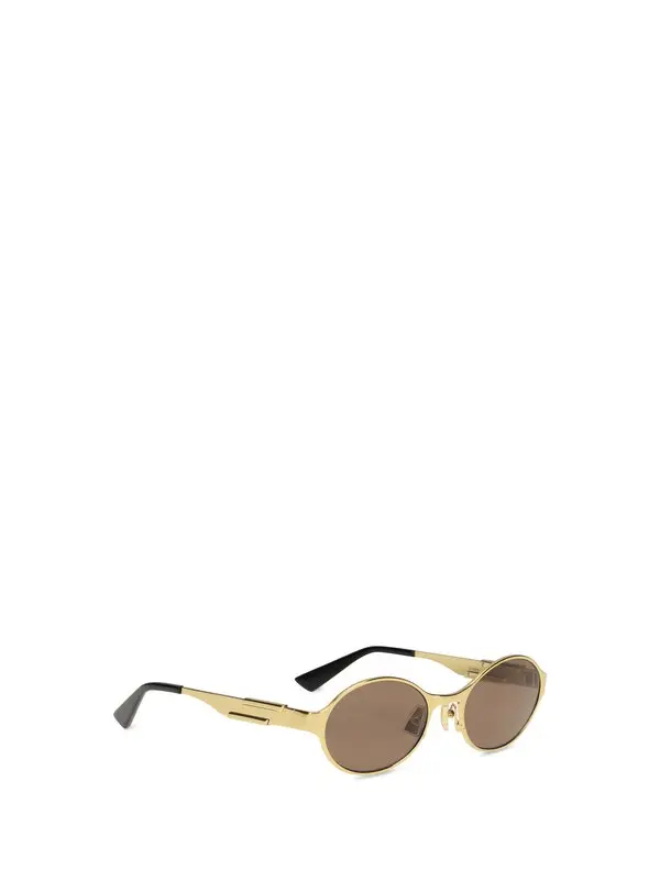 Bottega Veneta Dash Oval Sunglasses - Brown