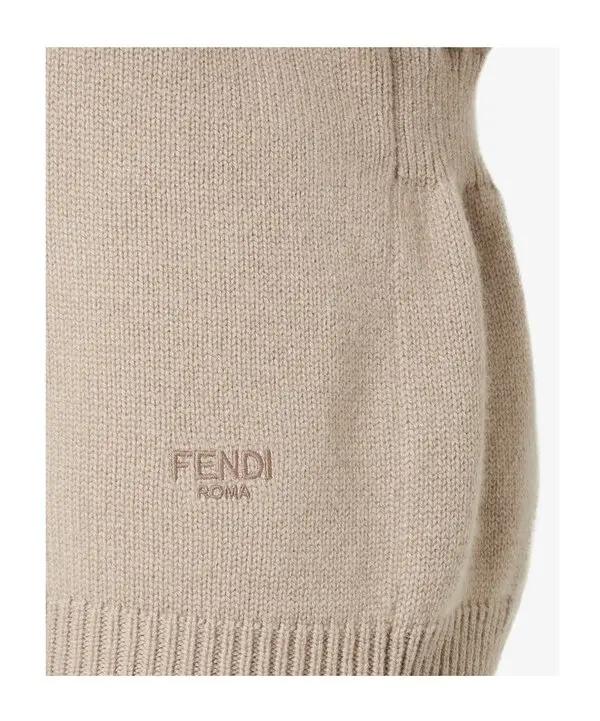 Fendi Logo Embroidered Knit Vest