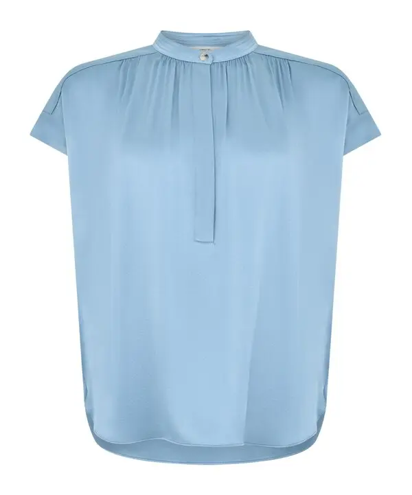 Vince Short Sleeve Pleated Shirt