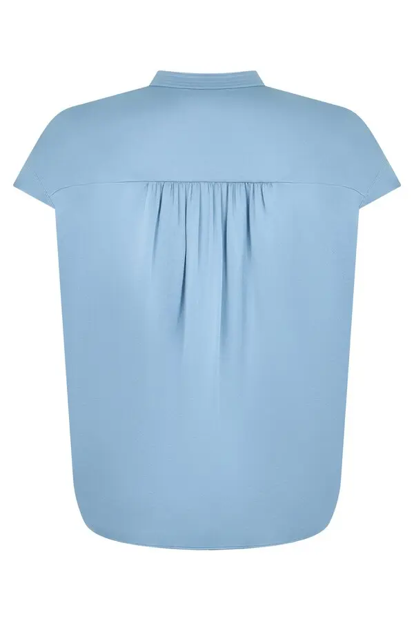 Vince Short Sleeve Pleated Shirt
