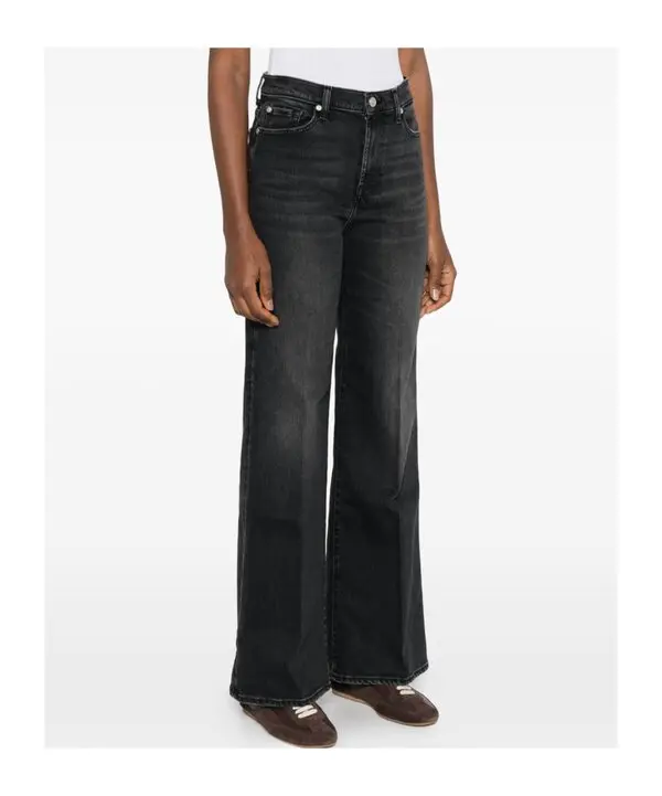 7 For All Mankind Flared High-rise Jeans