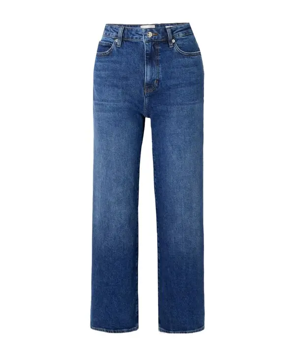FRAME High Waist Wide Leg Jeans