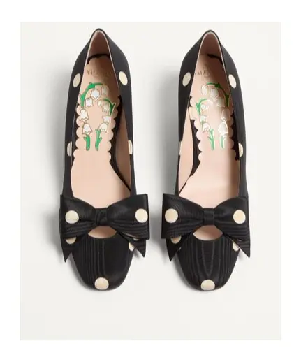 Valentino Garavani Polka Dot Bow Pumps