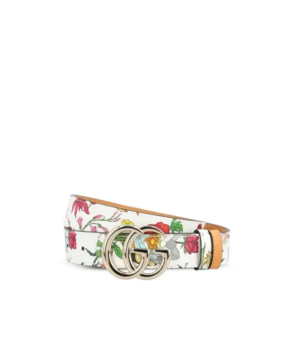 Gucci Gg Plaque Reversible Belt - Orange