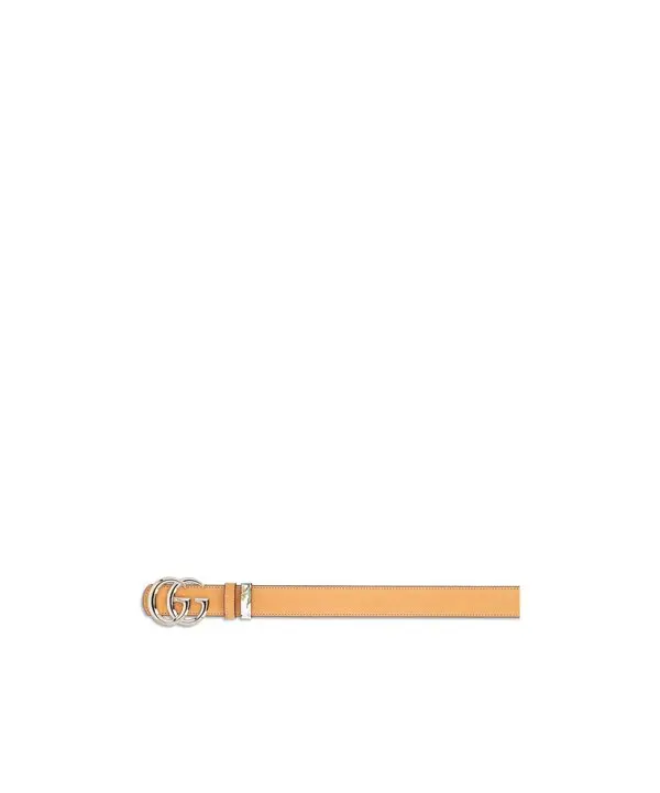 Gucci Gg Plaque Reversible Belt - Orange