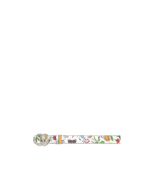 Gucci Gg Plaque Reversible Belt - Orange