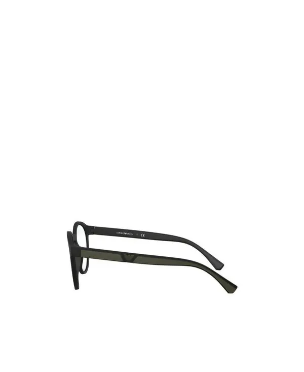 Emporio Armani Round Frame Sunglasses With Clips