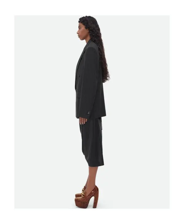 Bottega Veneta Pinstripe Shirt Jacket