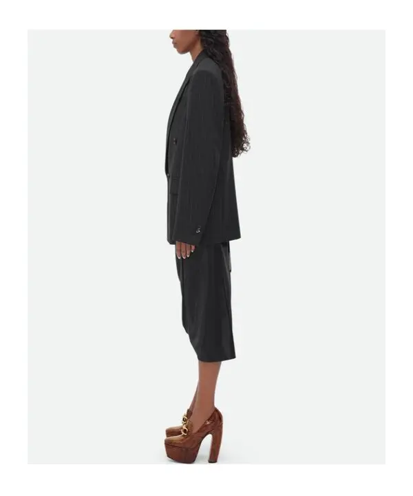 Bottega Veneta Pinstripe Shirt Jacket