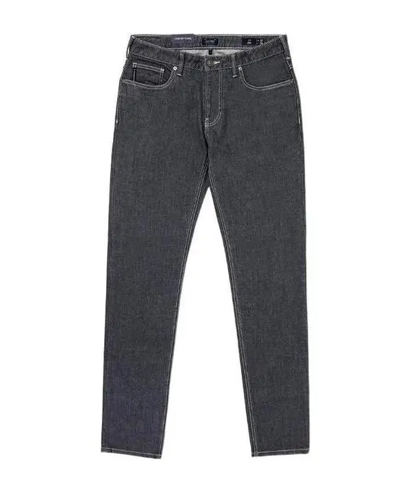 Emporio Armani Straight Leg Logo Jeans - Black