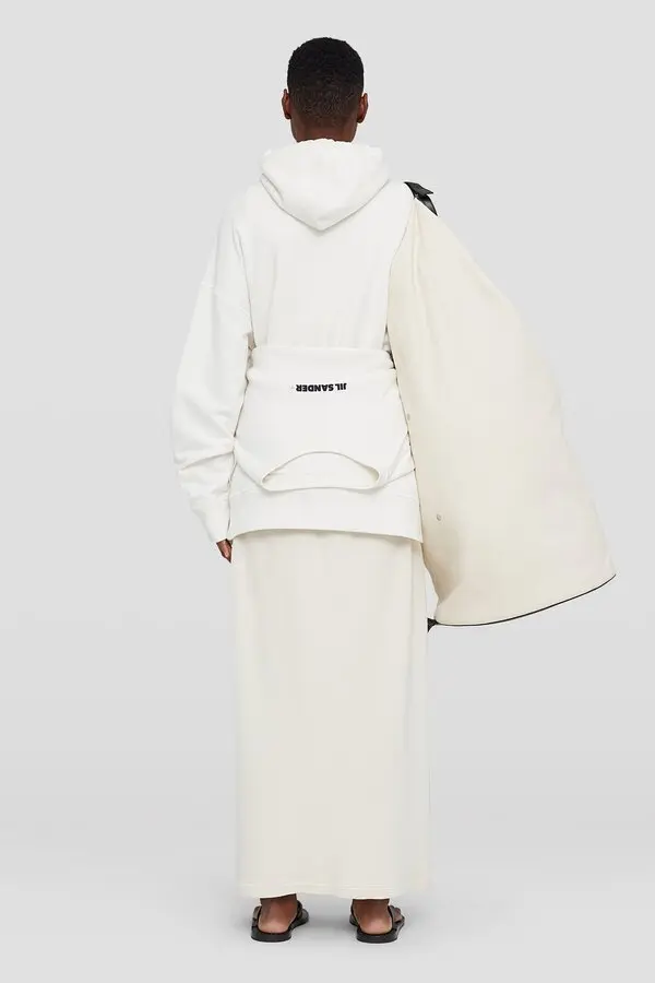 JIL SANDER Logo-print Hoodie - White
